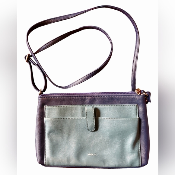 Relic | Bags | Vintage Two Tone Blue Relic Cross Body Purse | Poshmark